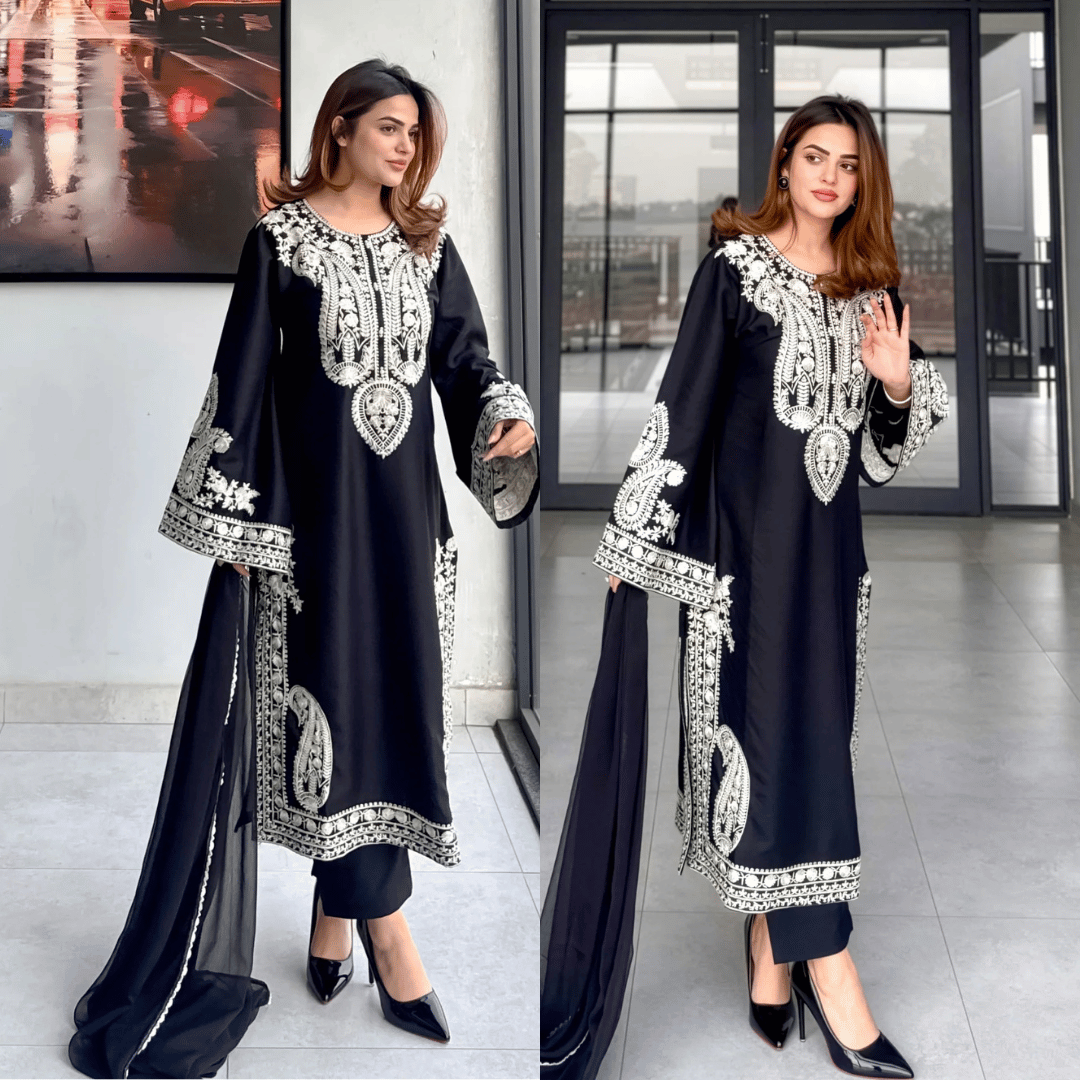 Mirana - Summer 3PC Lawn Embroidered Suit - VL1324 – Veezal